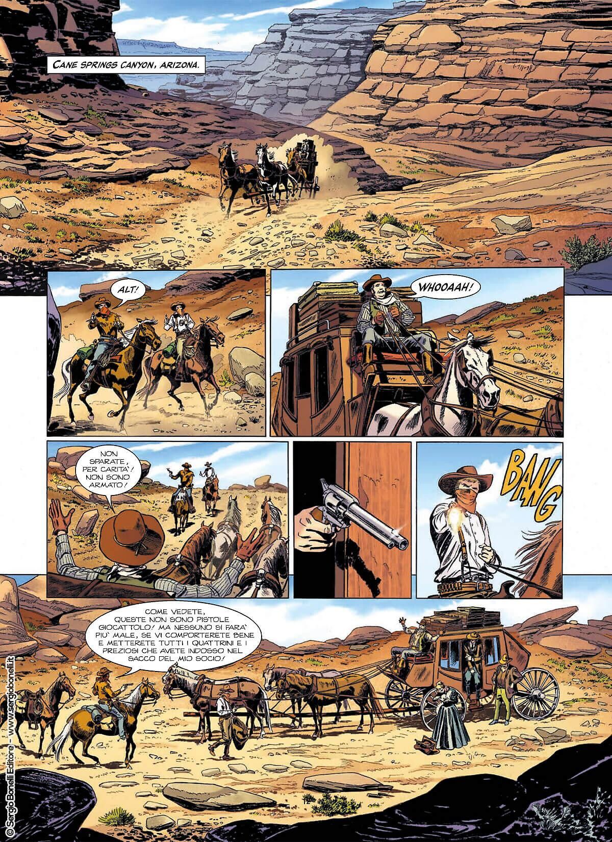 Un fumetto con Pearl Hart, Tex Willer e Kit Carson