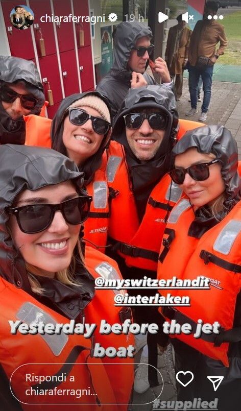 Le avventure di Chiara Ferragni a Interlaken: dal jet boat alla zipline