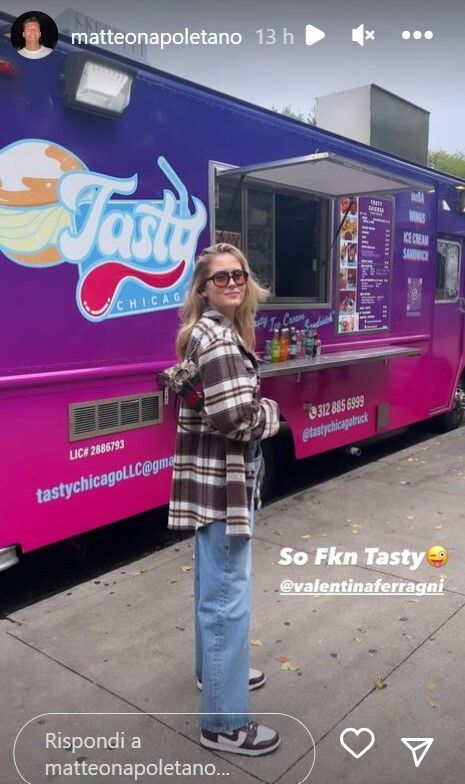 Valentina Ferragni con Matteo Napoletano, amore a Chicago