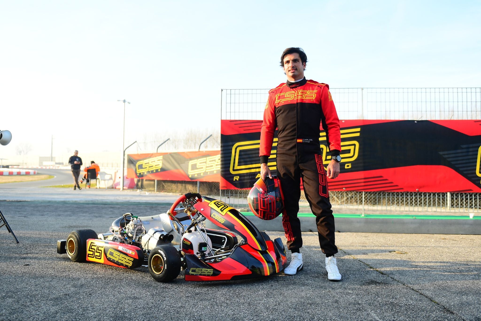 Sainz torna in "pista" e svela la sua linea di kart