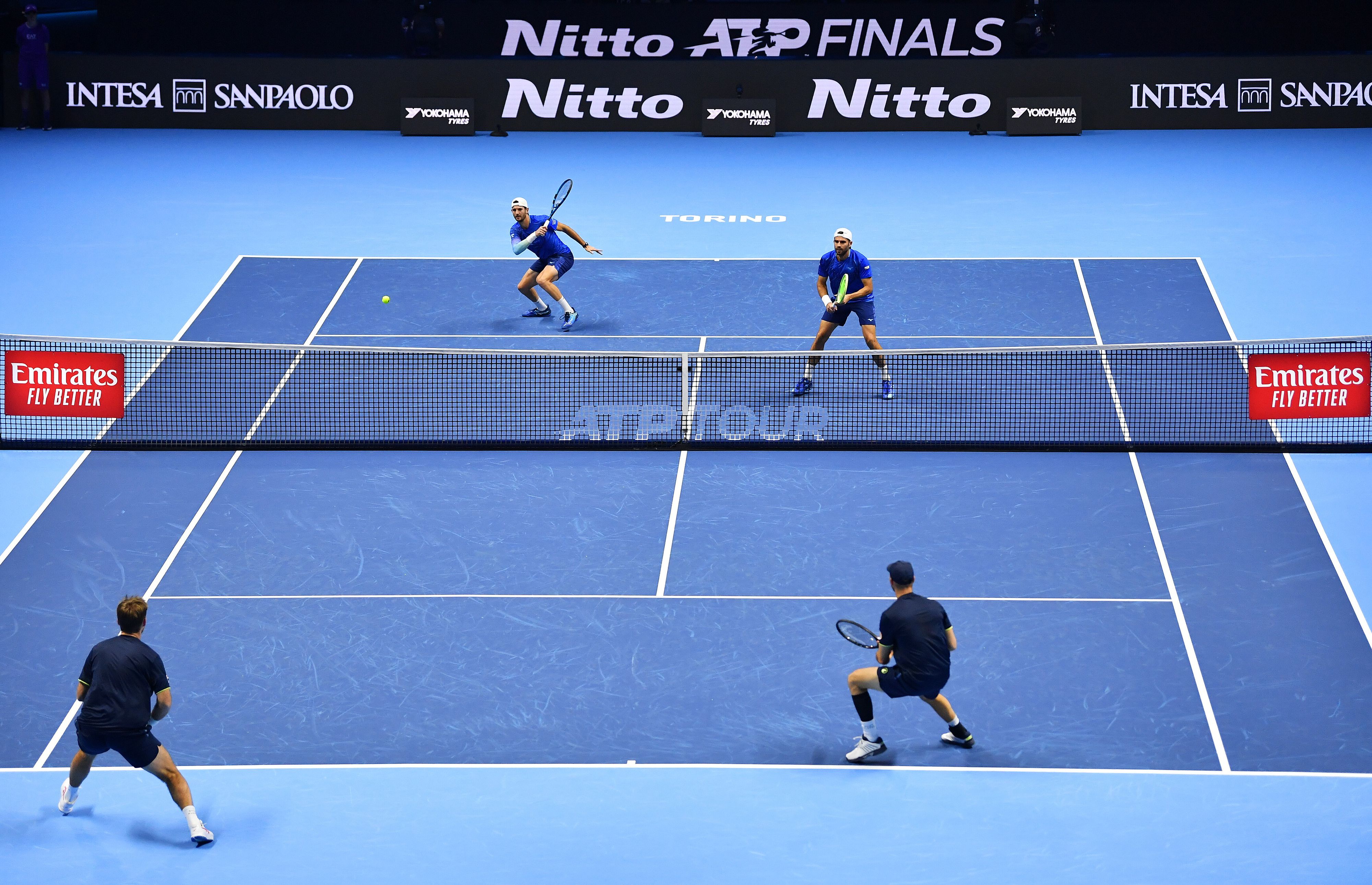 Atp Finals, le immagini del match di Bolelli e Vavassori contro Krawietz-Puetz