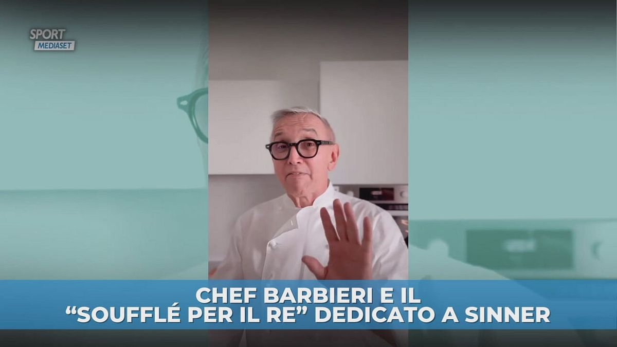 Chef Barbieri e il soufflè dedicato a Sinner - SportMediaset