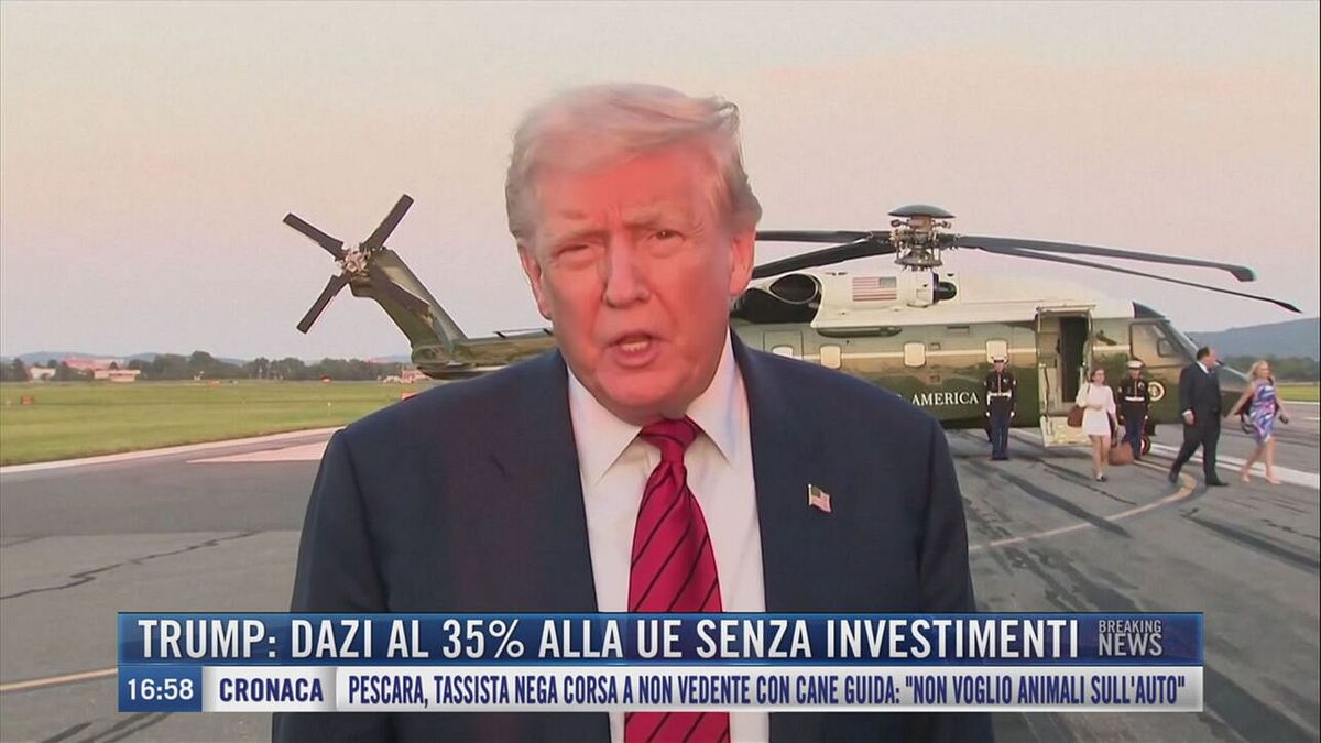 Breaking News delle 17.00 | Trump: dazi al 35% alla Ue senza ...
