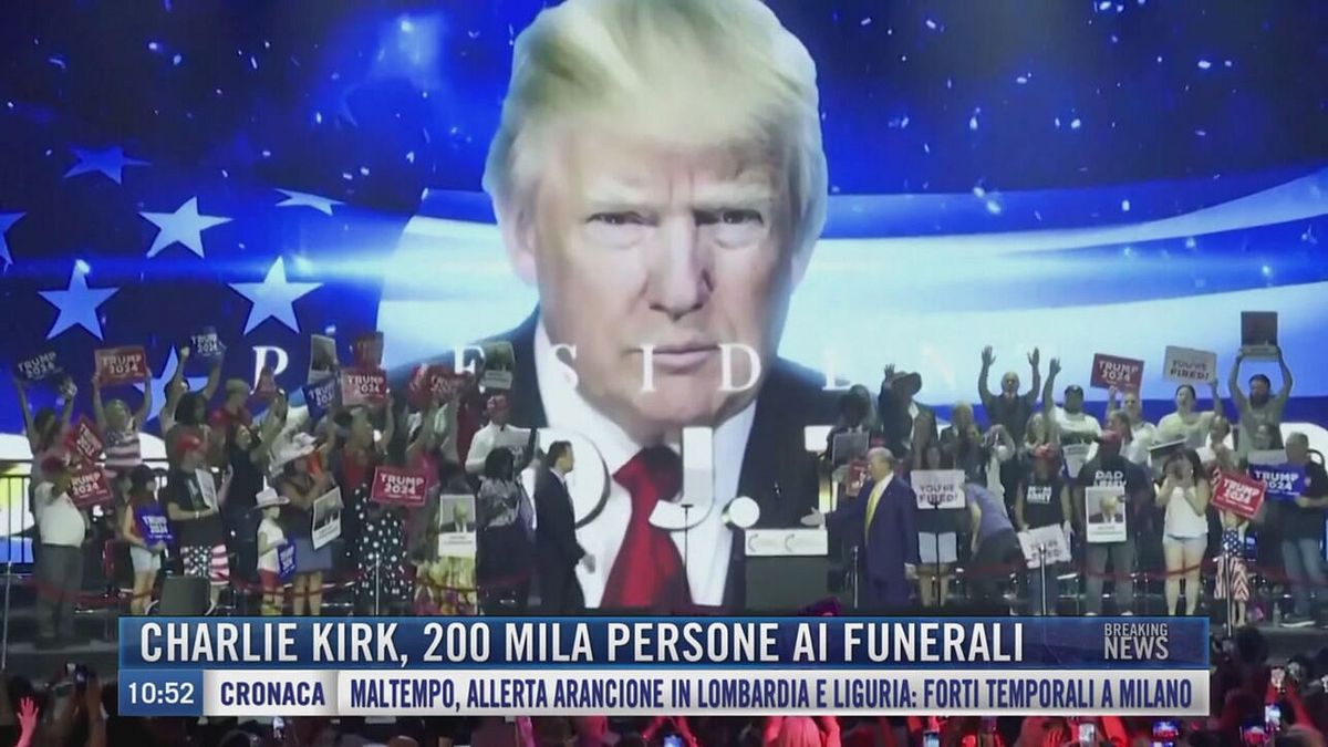Breaking News delle 11.00 | Charlie Kirk, 200 mila persone ai funerali ...