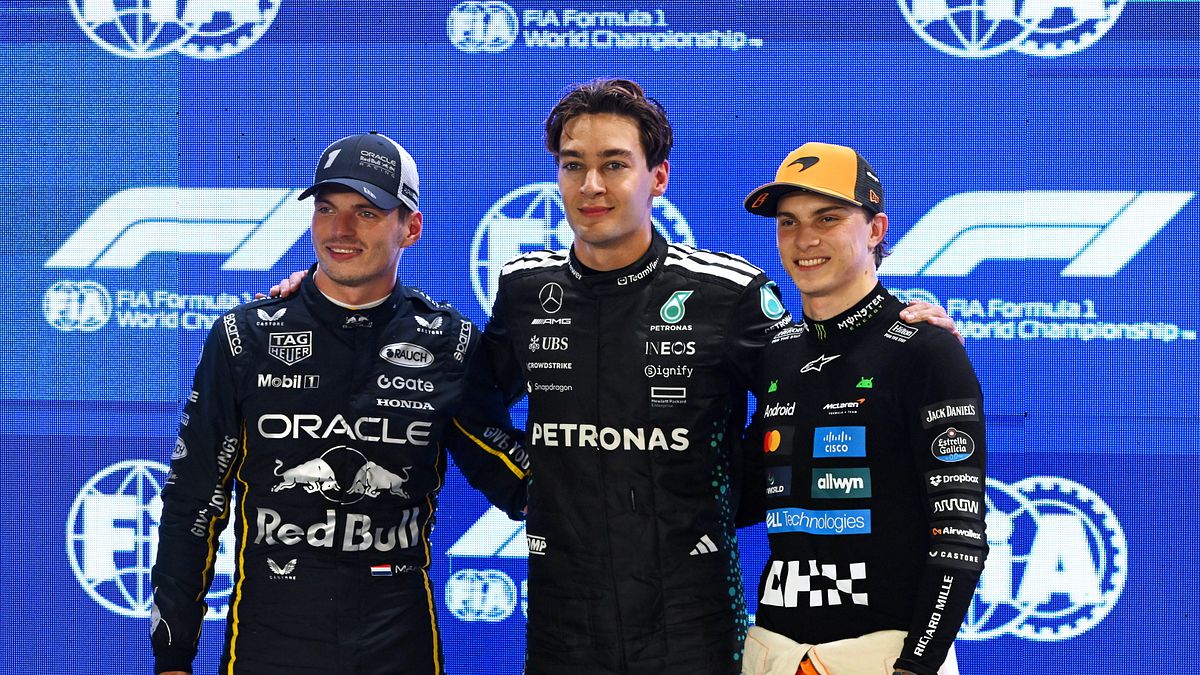 Russell: "Temo Verstappen al via". Max accusa: "Distrbato da Norris"