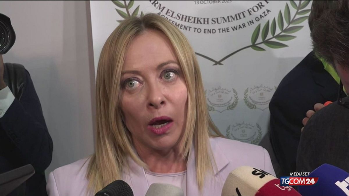 Gaza, Giorgia Meloni: "L'Italia farà la sua parte"