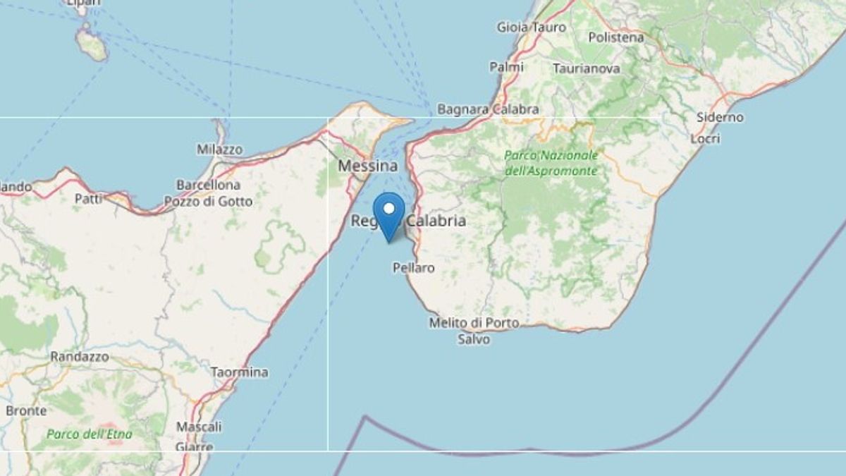 Terremoto nello Stretto di Messina: magnitudo 2.7