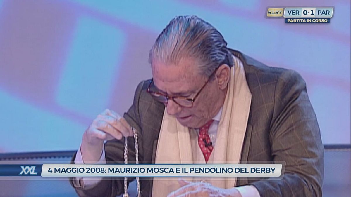 4 maggio 2008: Maurizio Mosca e il pendolino del derby - SportMediaset