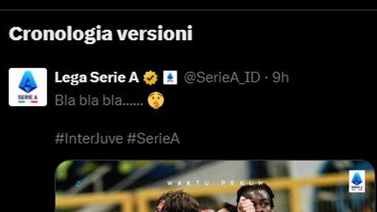Inter-Juve, gaffe Lega Serie A: il post modificato fa infuriare i tifosi