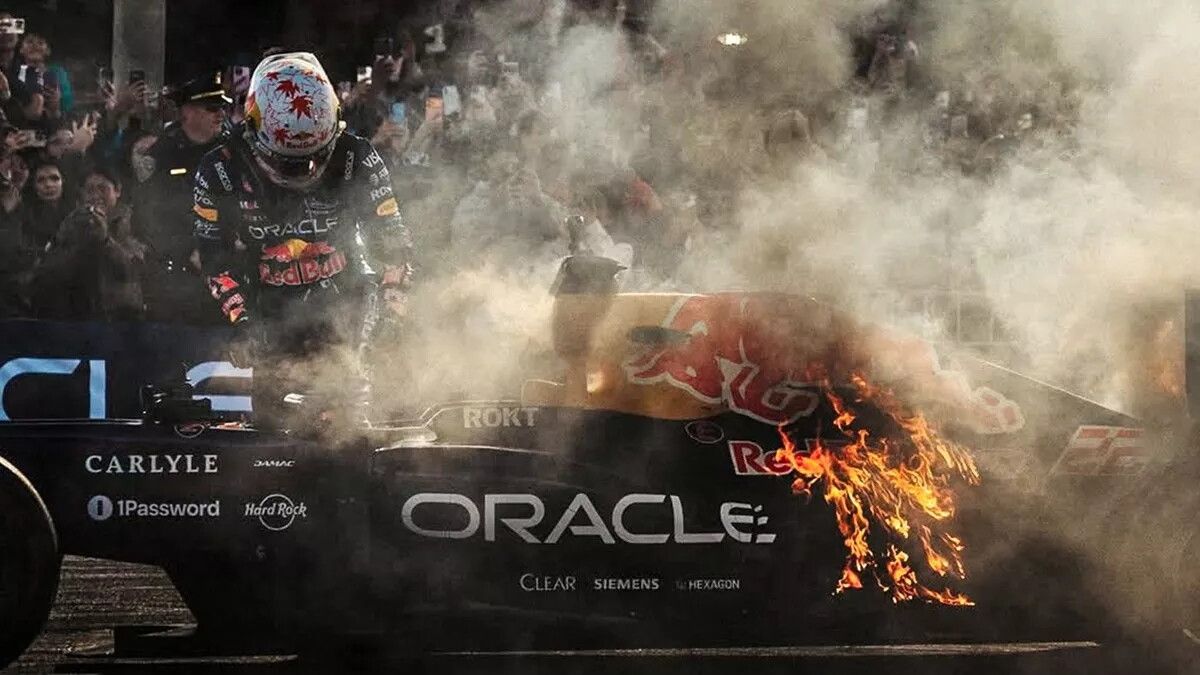 Red Bull che rischio! La monoposto di Tsunoda va a fuoco