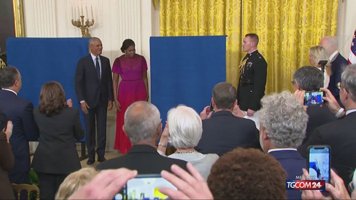 Barack E Michelle Obama Tornano Alla Casa Bianca Tgcom24