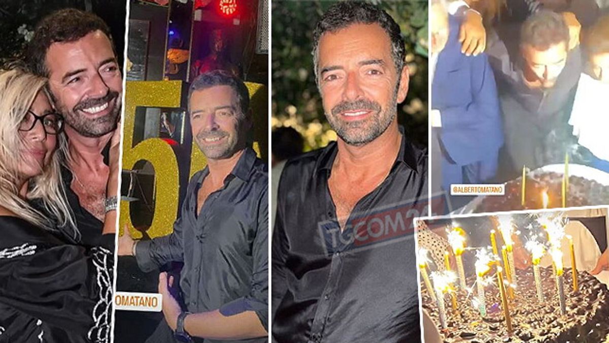 Alberto Matano festa glamour per i 50 anni - Tgcom24 Alberto Matano festa glamour per i 50 anni - Tgcom24