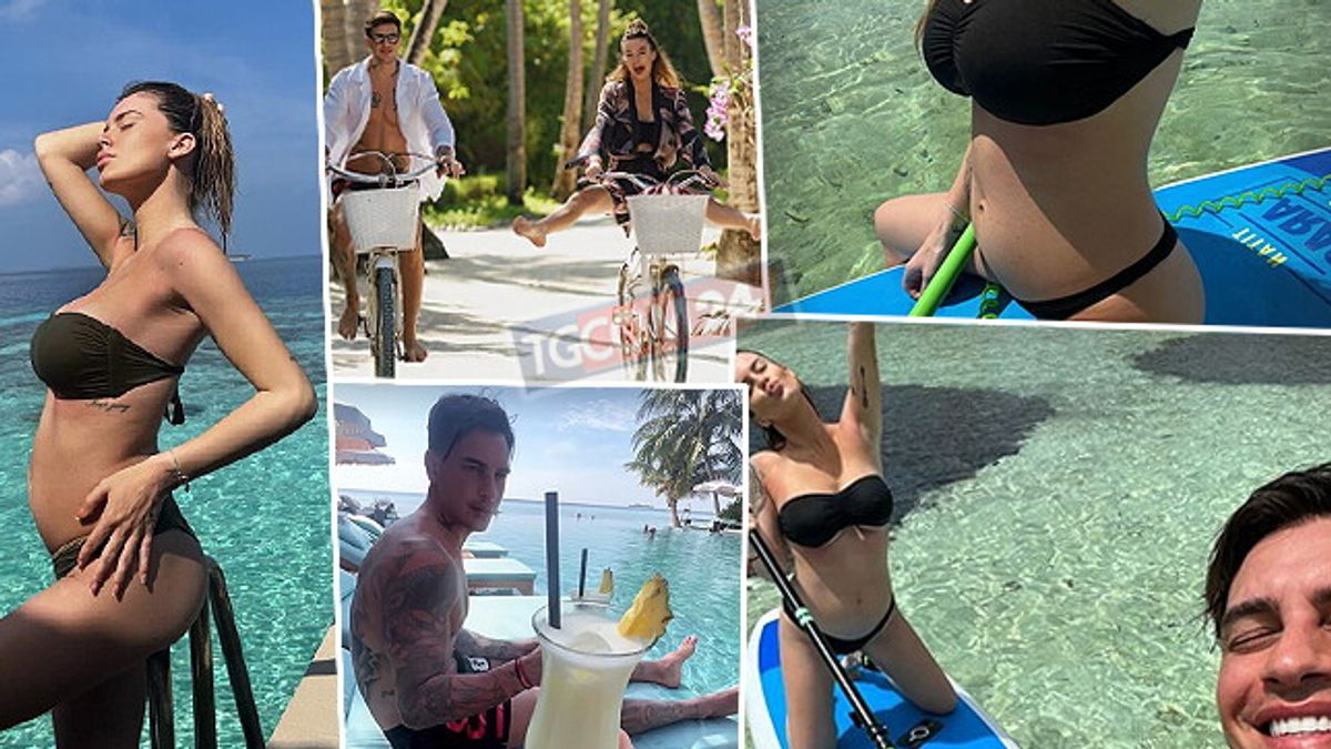 Sophie Codegoni alle Maldive con Alessandro Basciano, le foto col pancione