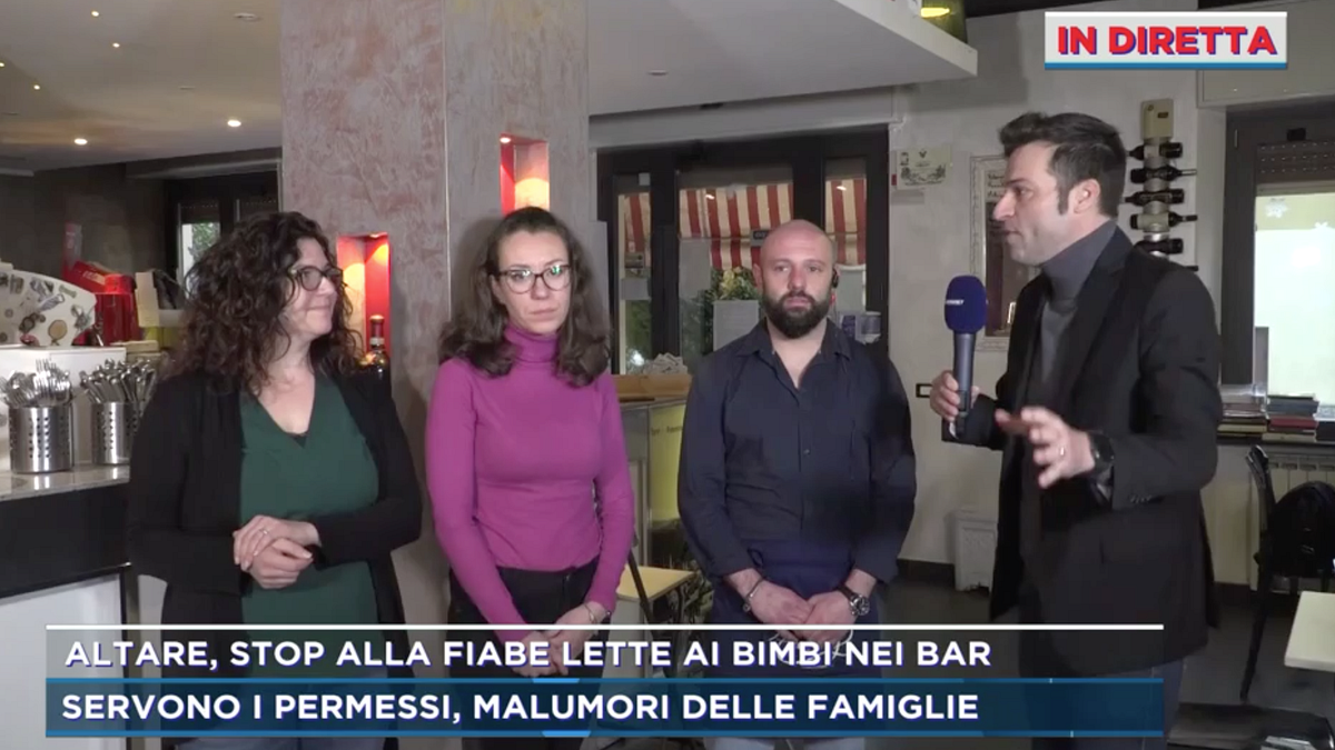 Altare (SV), fiabe vietate ai bambini nei bar