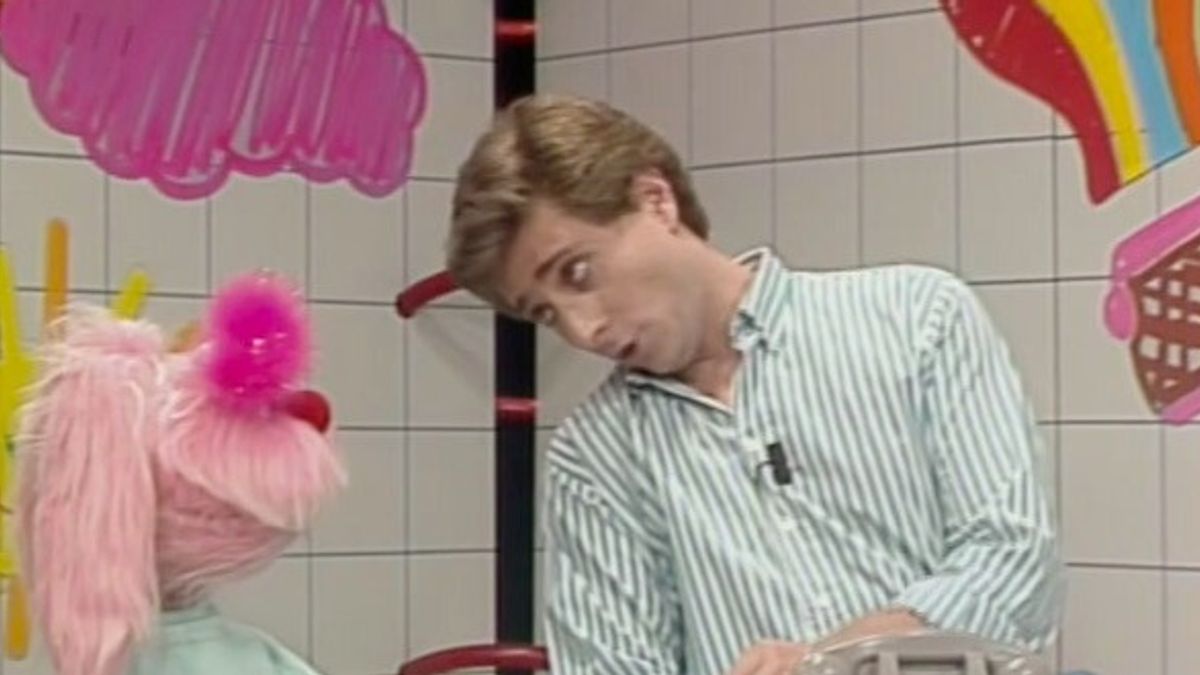 Un giovanissimo Paolo Bonolis a "Bim Bum Bam" 1987