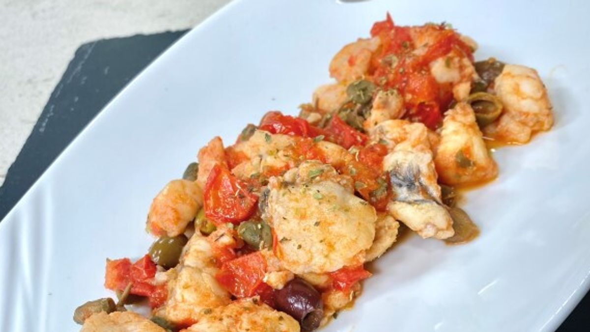 Rana pescatrice alla ligure