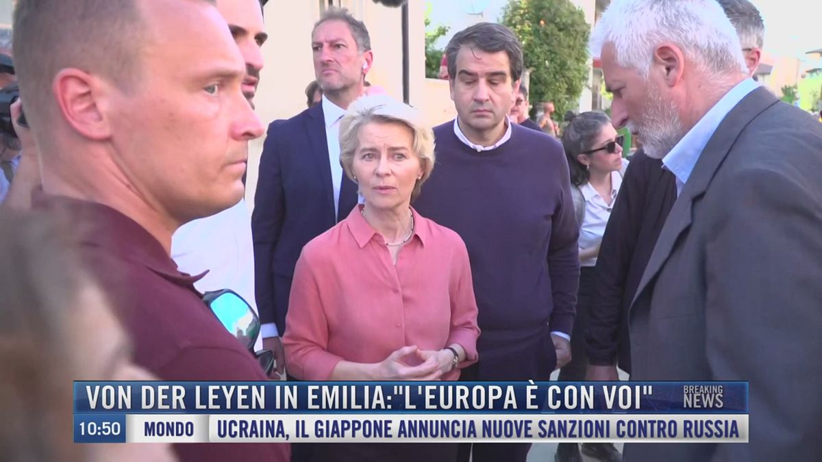 Breaking News delle 11.00 | Von der Leyen in Emilia: "L'Europa è con ...