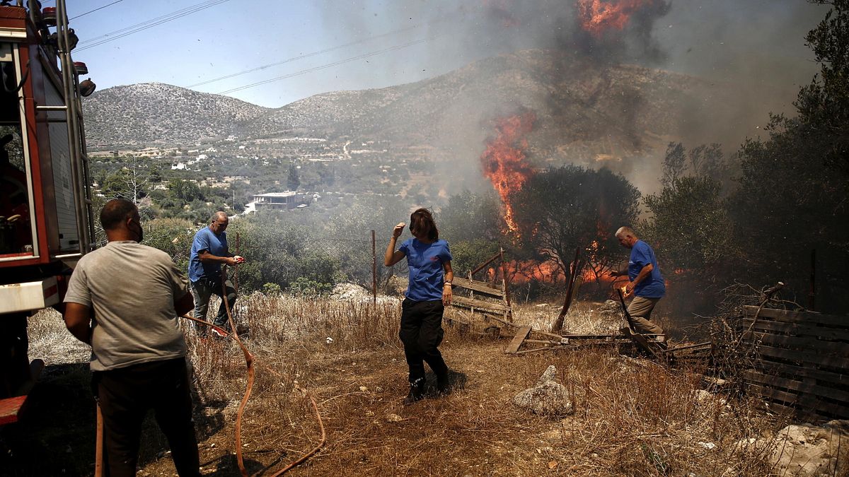 Grecia, incendio boschivo vicino ad Atene: evacuate zone balneari