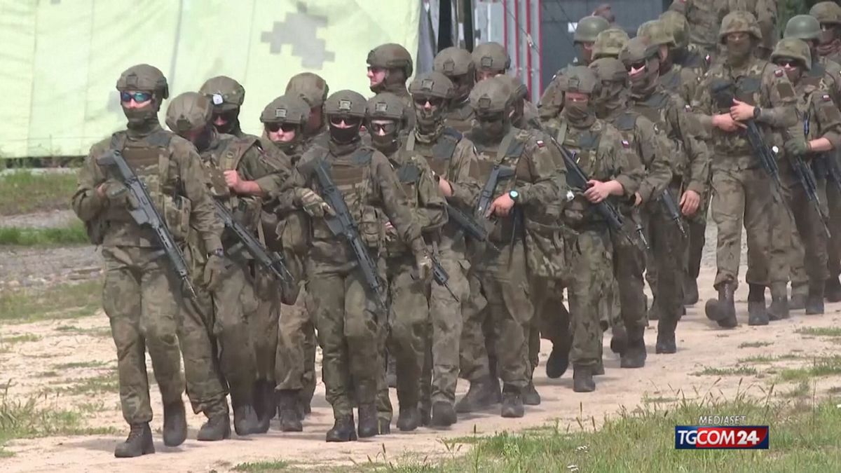 La Polonia schiera reparti speciali al confine bielorusso La Polonia schiera reparti speciali al confine bielorusso