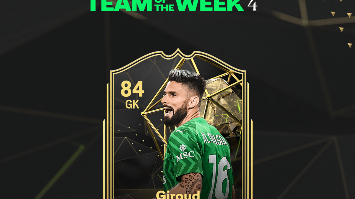 Giroud nel team della settimana di EA Sports FC 24 come... portiere