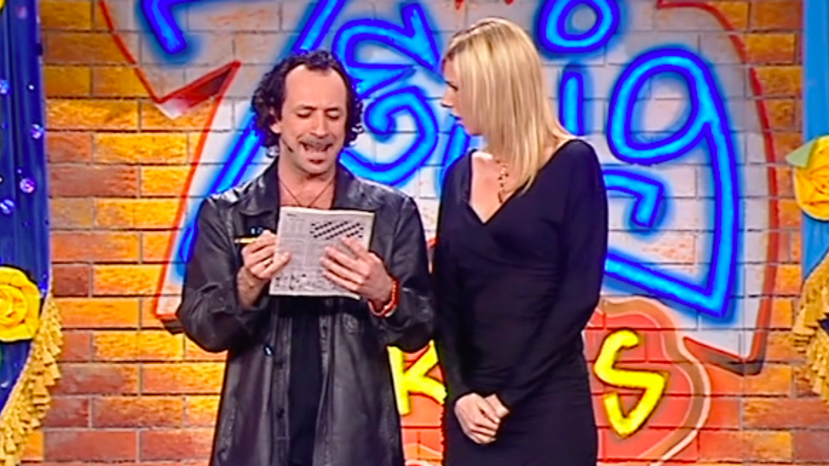 Claudio Batta con Laura Freddi a "Zelig Circus" 2004
