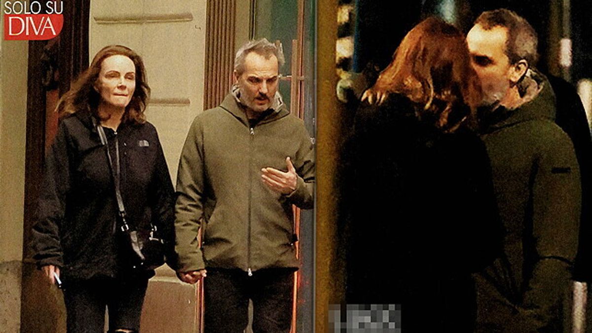 Francesca Neri pizzicata a Roma con il nuovo fidanzato