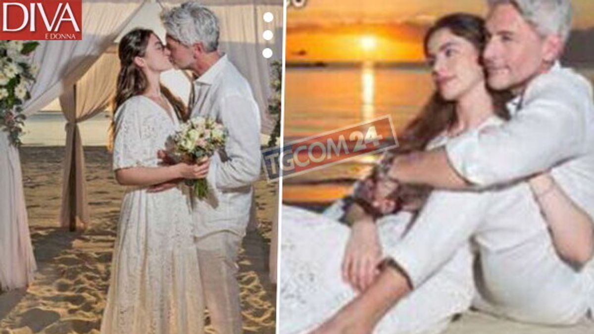 Le nozze esotiche di Roberto Farnesi con Lucya Belcastro