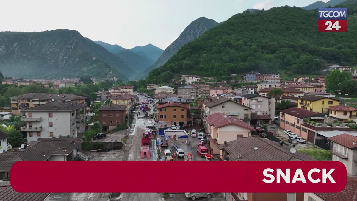 Maltempo a Brescia, esondazione a Collio di Vobarno: allagati garage e case