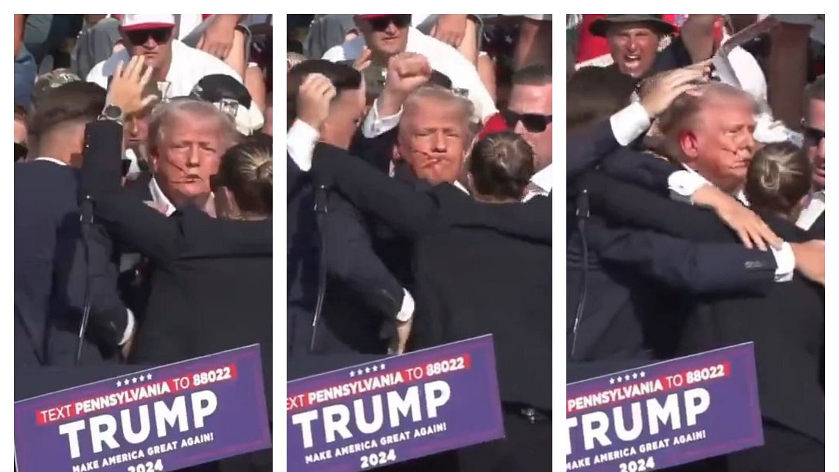 Donald Trump ferito da un colpo di arma da fuoco durante un comizio