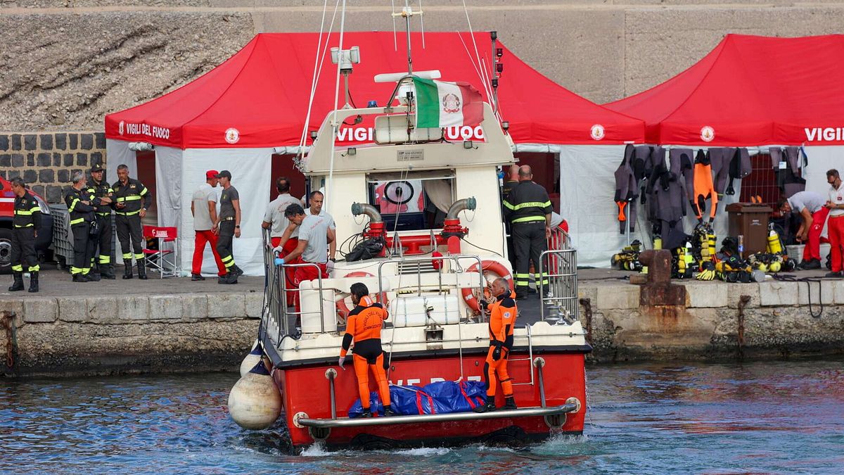 Bayesian, recuperato quinto corpo da relitto veliero affondato