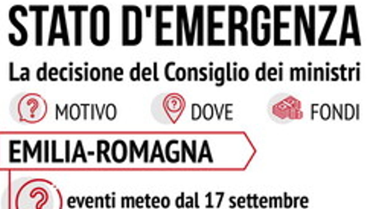 Alluvione Emilia-Romagna, lo stato d'emergenza deciso dal Cdm