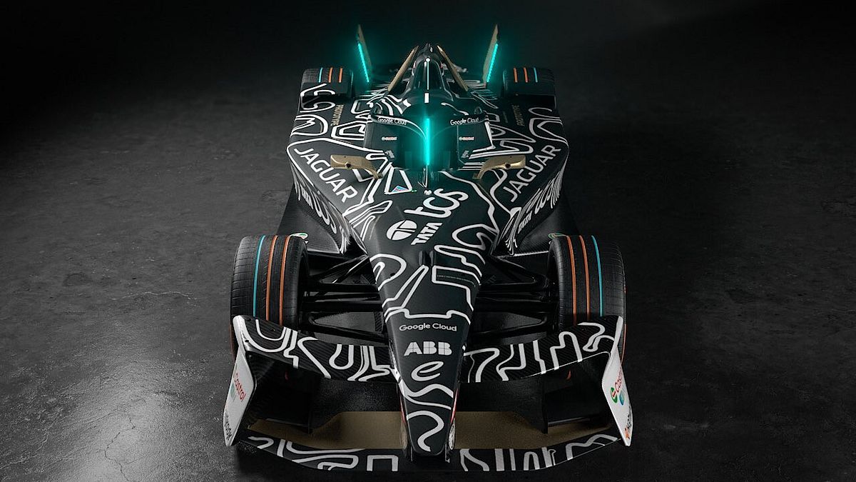Test Formula E, livrea speciale per la Jaguar I-Type 7 a Valencia