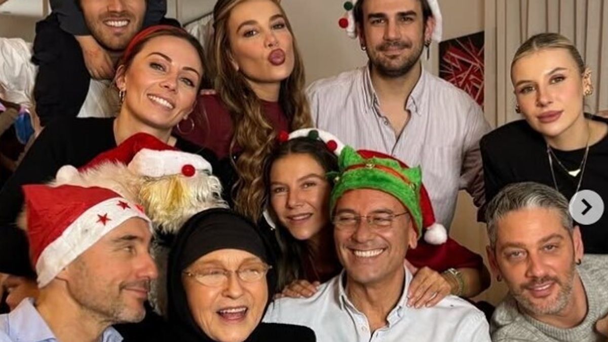 Clizia Incorvaia ed Eleonora Giorgi, Natale anticipato in famiglia