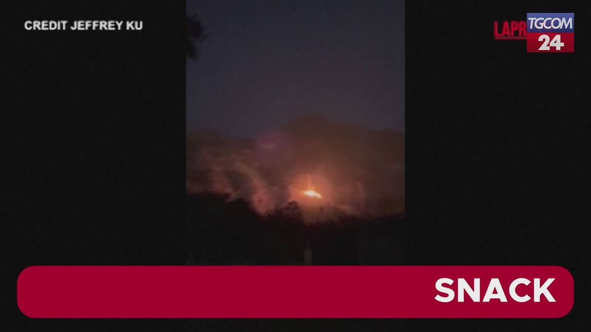 Incendi a Los Angeles, un video mostra l'inizio dell'Eaton Fire