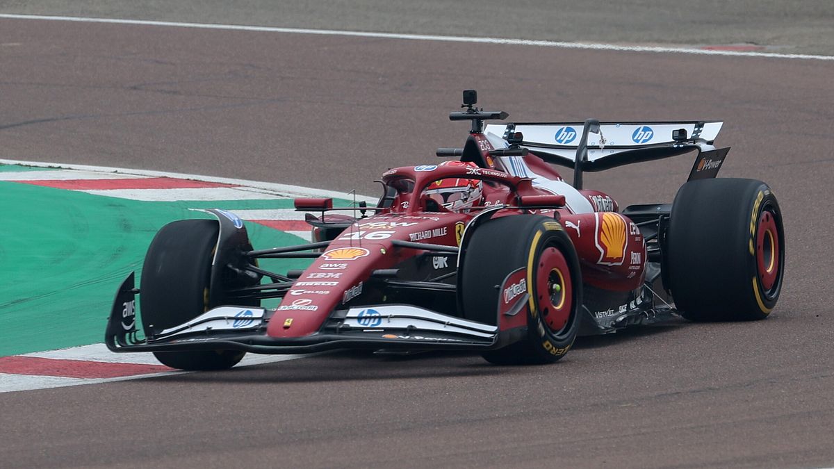 Ferrari SF-25, primi giri a Fiorano con Leclerc