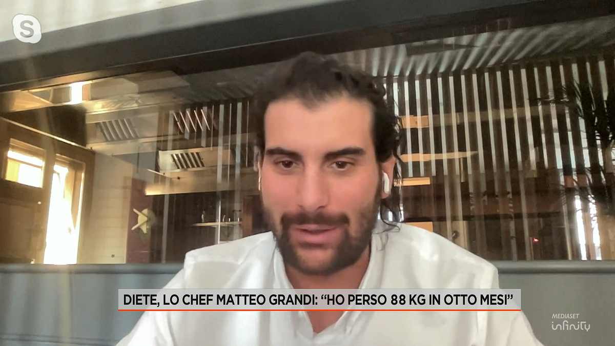 Chef stellato perde 88 kg in 8 mesi, la storia di Matteo Grandi