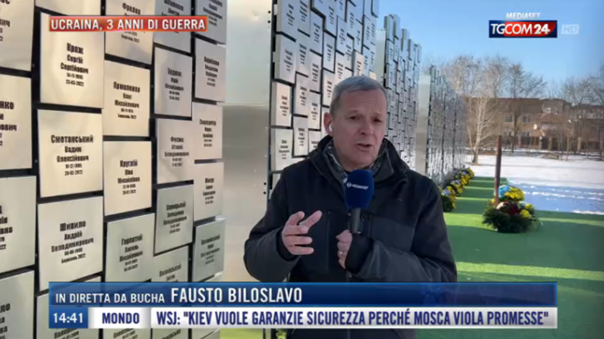 Fausto Biloslavo a Tgcom24 da Bucha: "Qui un massacro che la storia non ...