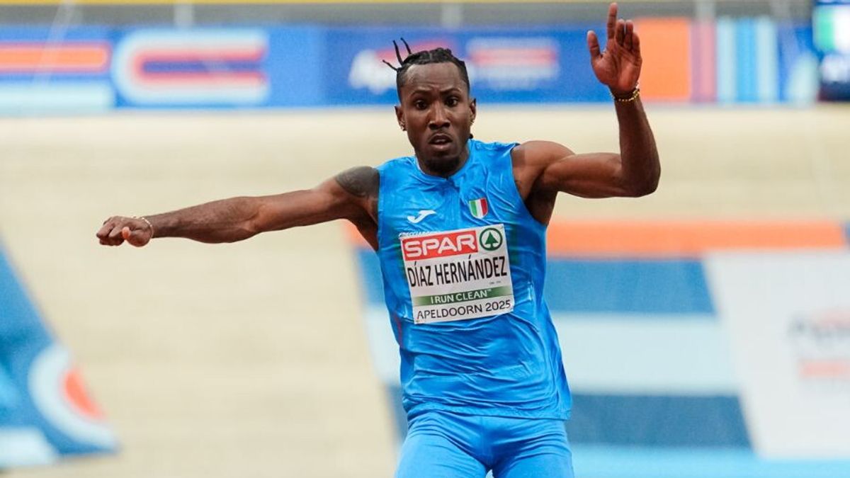 Andy Diaz splendido oro azzurro triplo europei indoor Apeldoorn