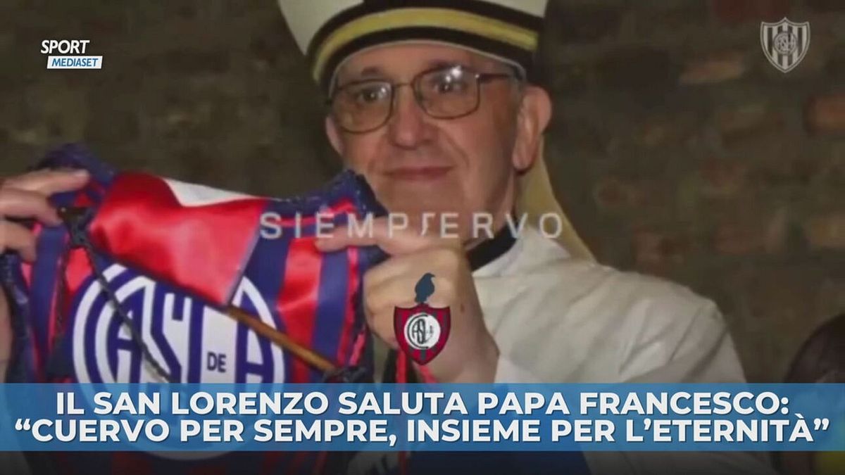 Il San Lorenzo saluta Papa Francesco - SportMediaset