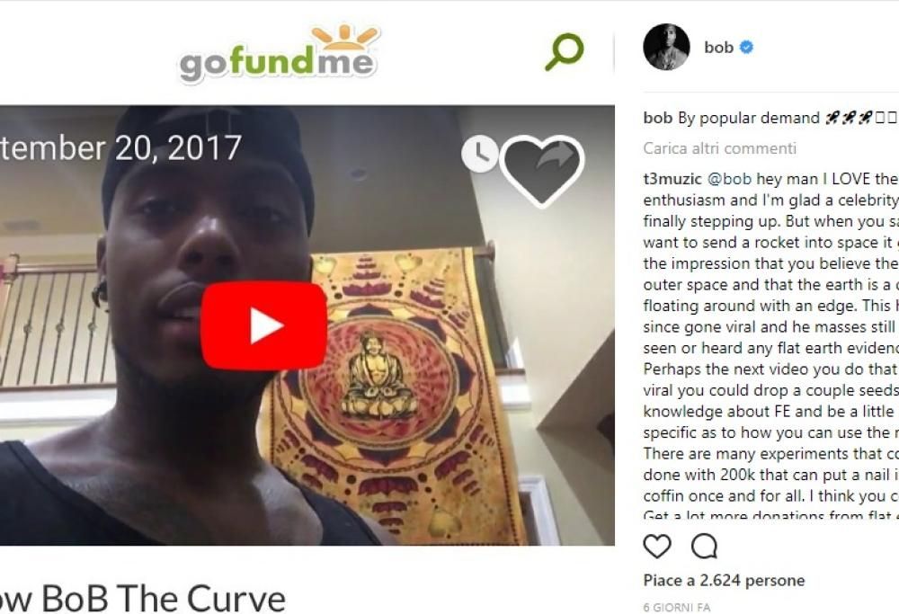 Il rapper B.O.B. vuole dimostrare che la Terra è piatta - Radio 105