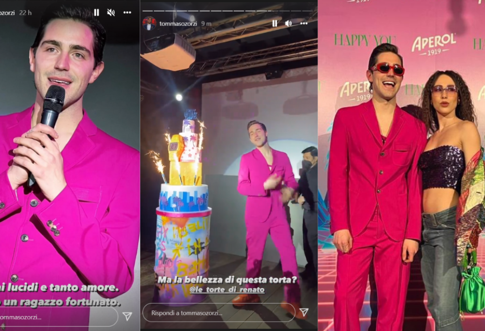 Tommaso Zorzi festeggia i suoi 27 anni con un party anni ’90 - Radio 105