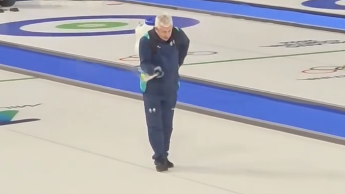 Mark Callan, il water man del curling e i suoi balletti